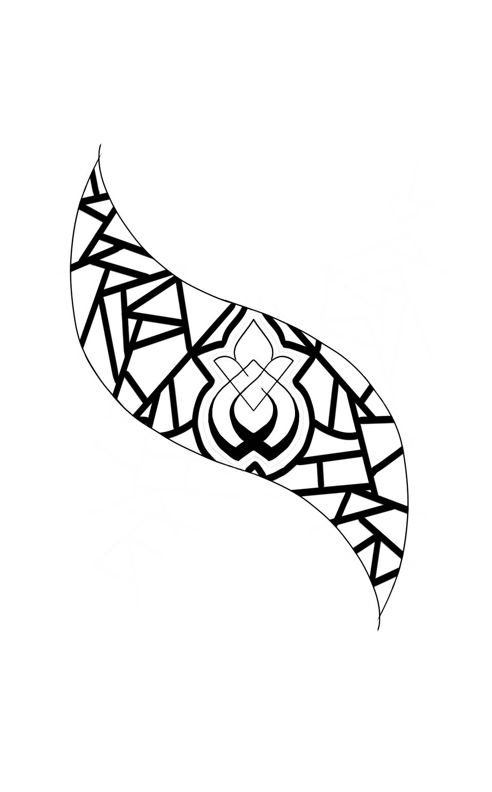 Sexual Assault Survivor Symbol With Line Work Geometric Background ...
