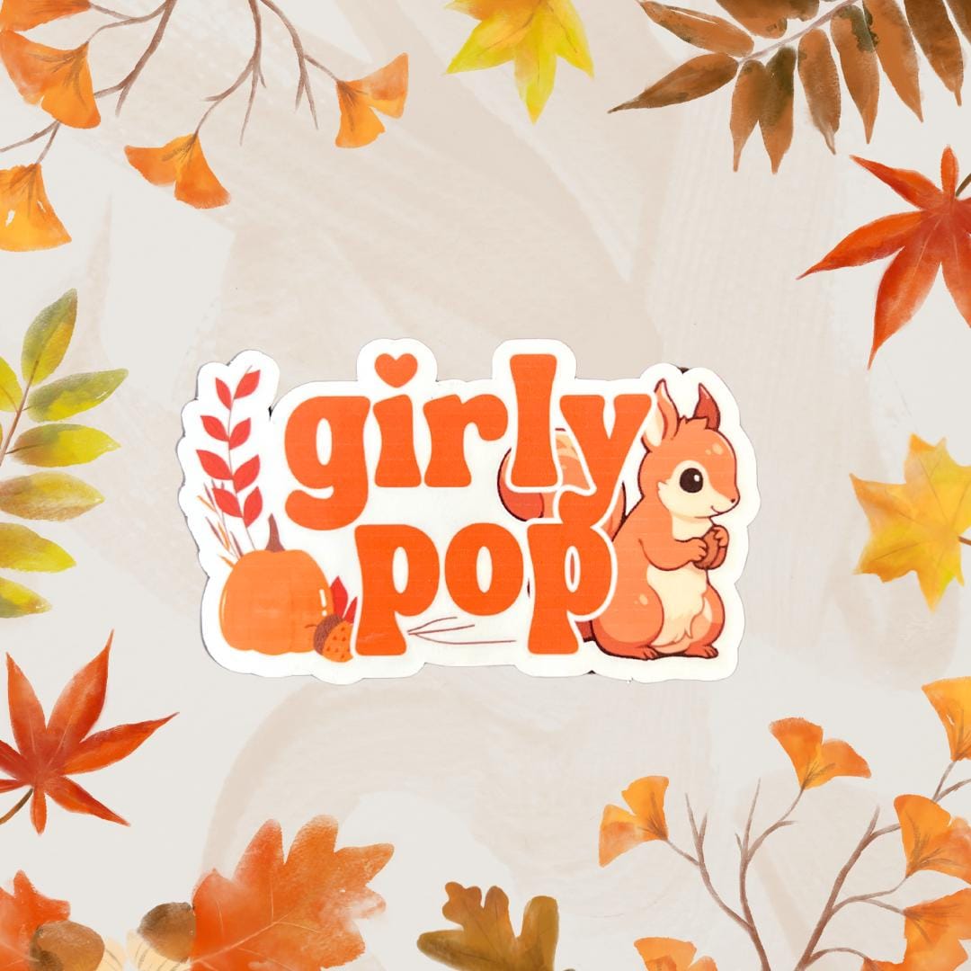 Girly Pop Waterproof Vinyl Sticker, Inspirational Fun Sticker - Etsy
