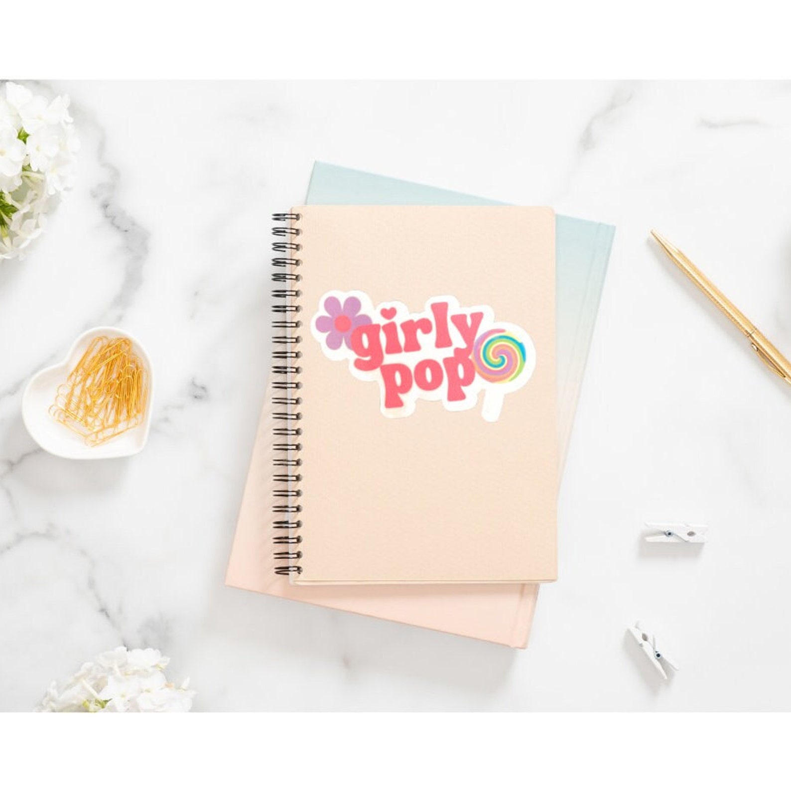 Girly Pop Waterproof Vinyl Sticker, Inspirational Fun Sticker - Etsy