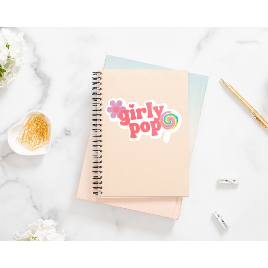 Girly Pop Waterproof Vinyl Sticker, Inspirational Fun Sticker - Etsy