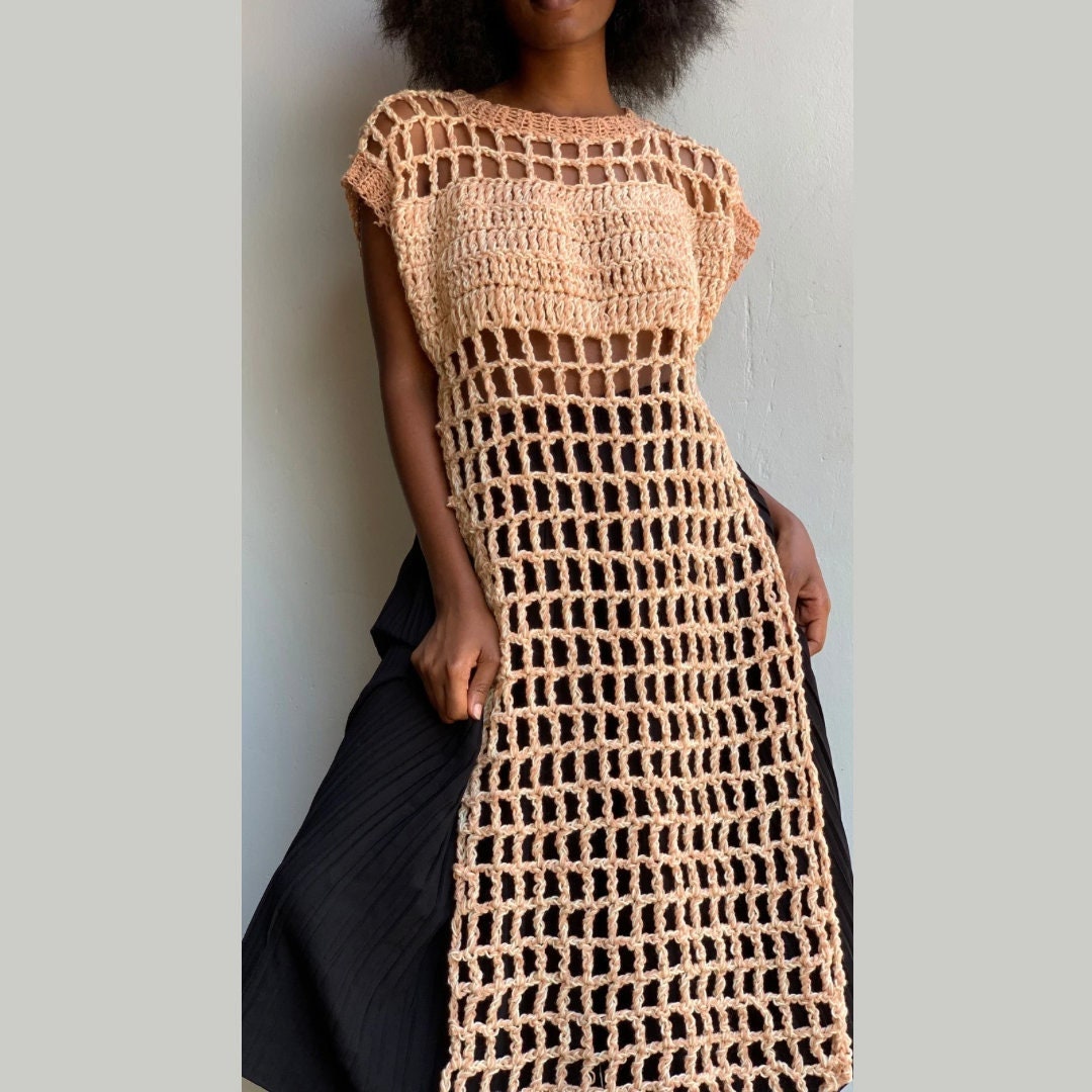Crochet Mesh Beach Dress Pattern - Etsy