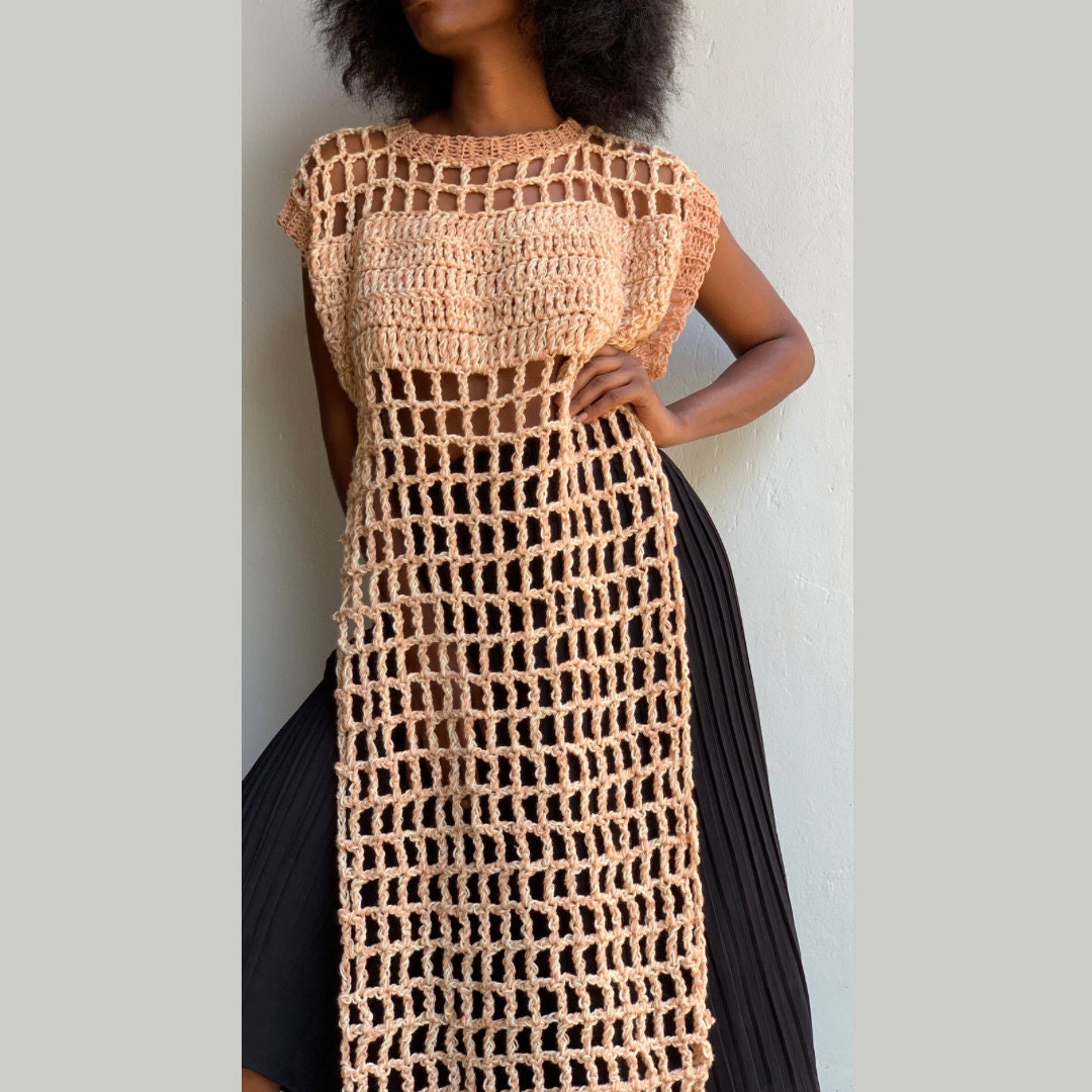 Crochet Mesh Beach Dress Pattern - Etsy