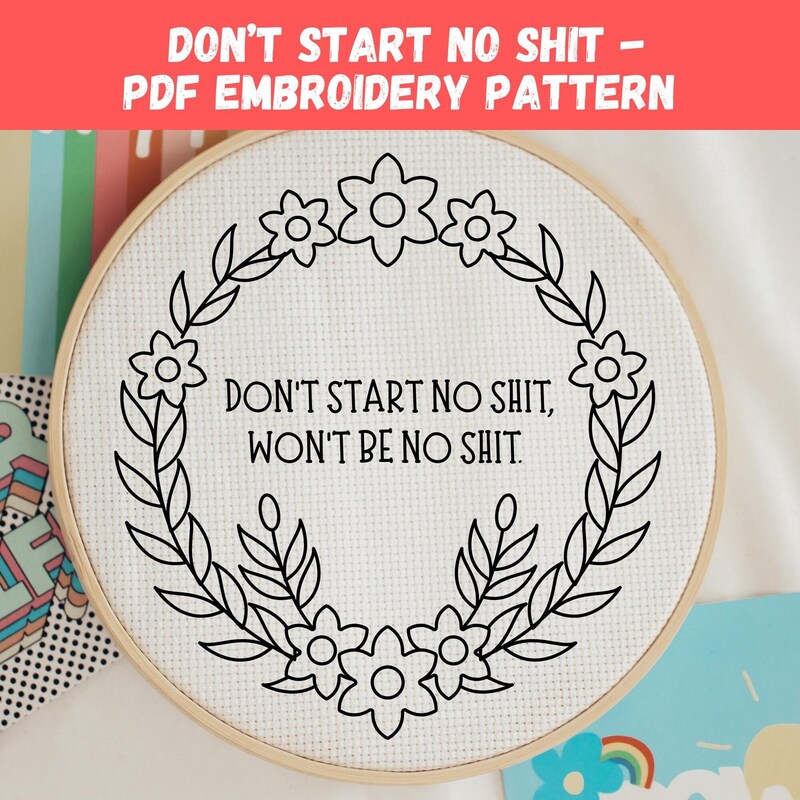 Snarky Embroidery - Etsy