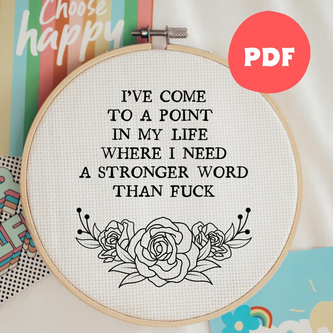 PDF Stickdatei, I've Come to A Point in My Life, Hoop Art ...