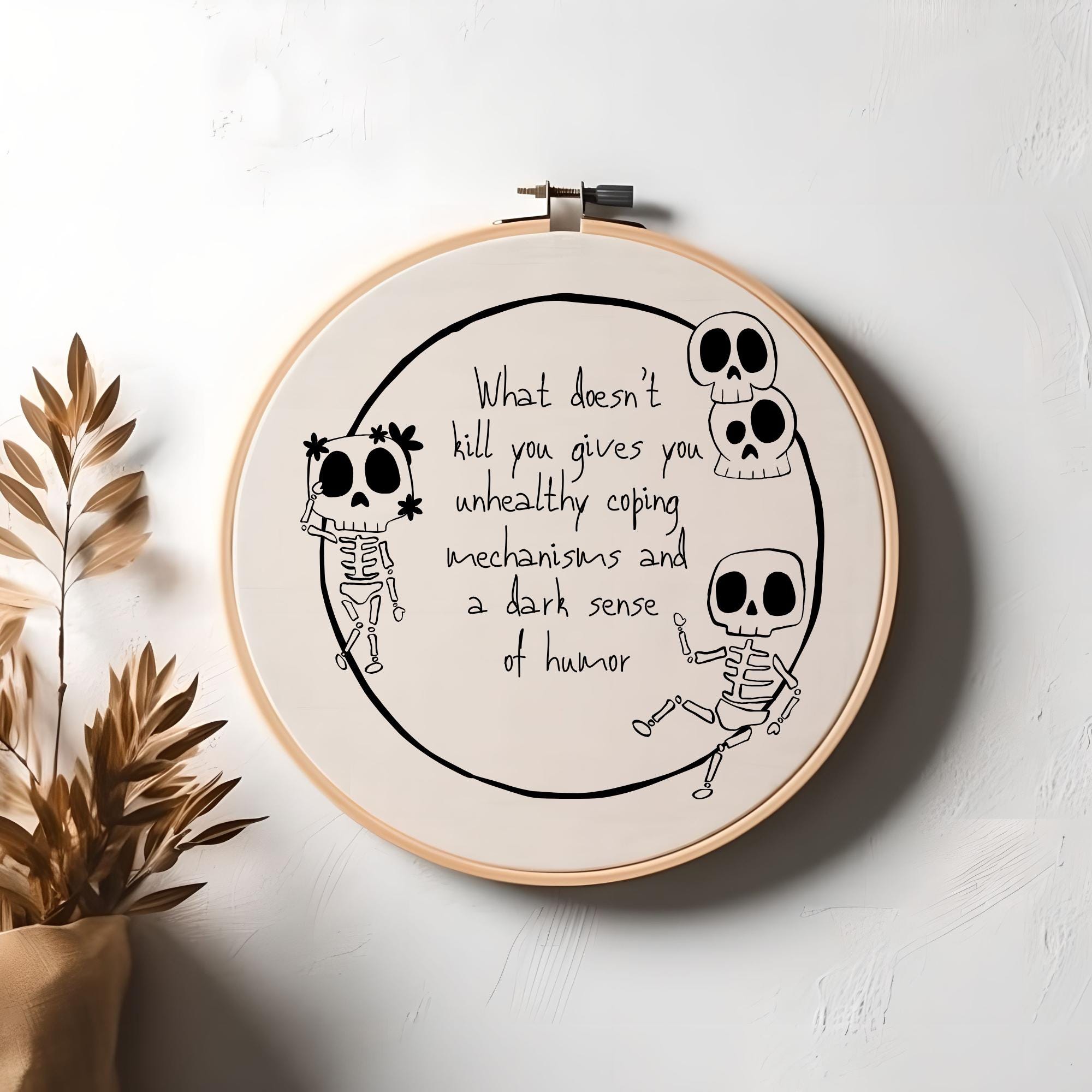 Snarky Quote Embroidery Bundle PDF, Subversive Sassy Hoop Art, Modern ...