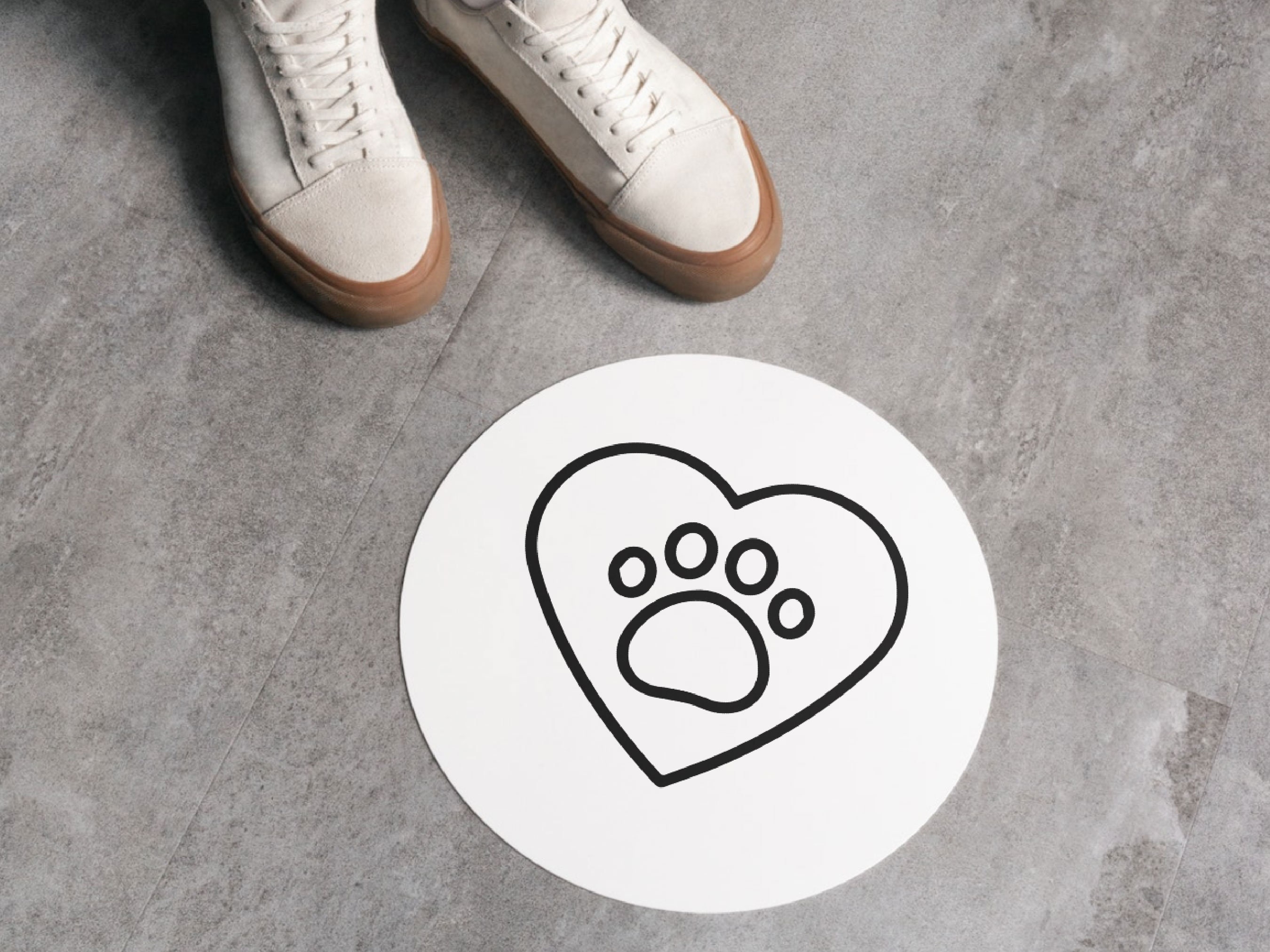 Sweet Dog Paw Clipart, Paw Print SVG for Cricut, Cute Doggy Paw Digital ...