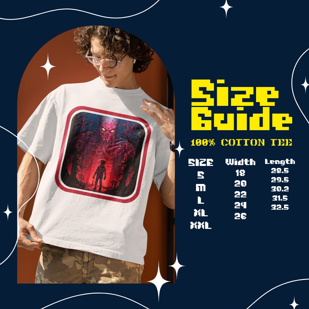 Vecna Stranger Things Retro Pixel Art Horror Halloween Tee - Etsy