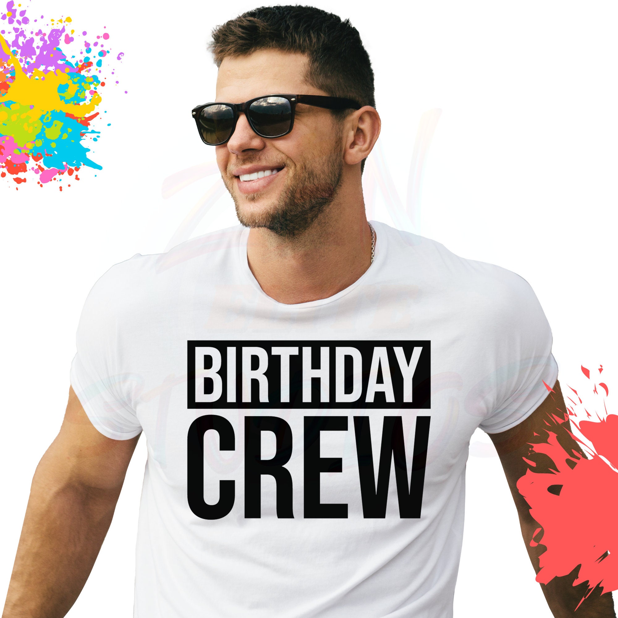Birthday Crew SVG Bundle, 16 Designs Svg, PNG, JPEG for Crafting ...