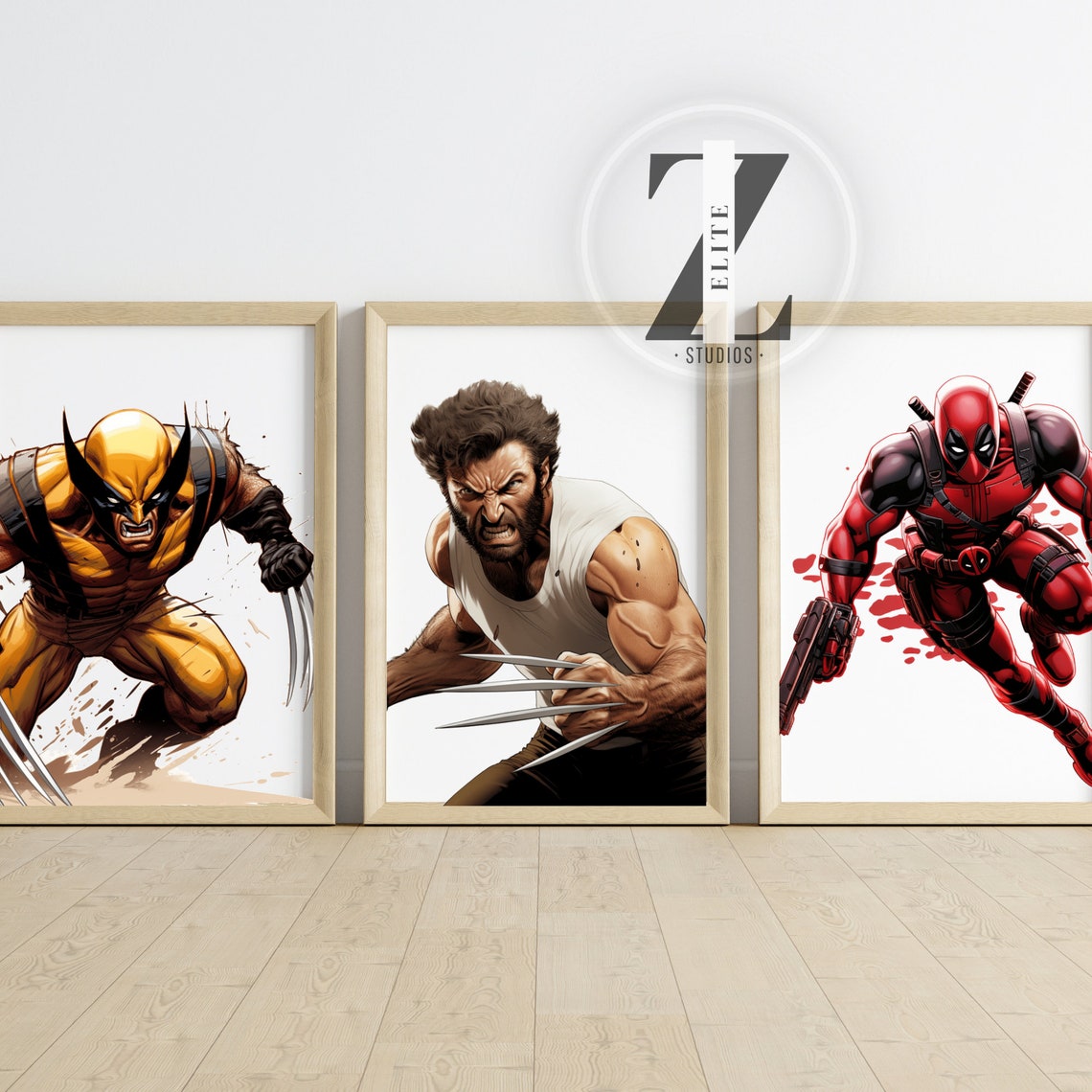 Deadpool Vs Wolverine Graphic Set, PNG, PDF (digital Prints) - Etsy