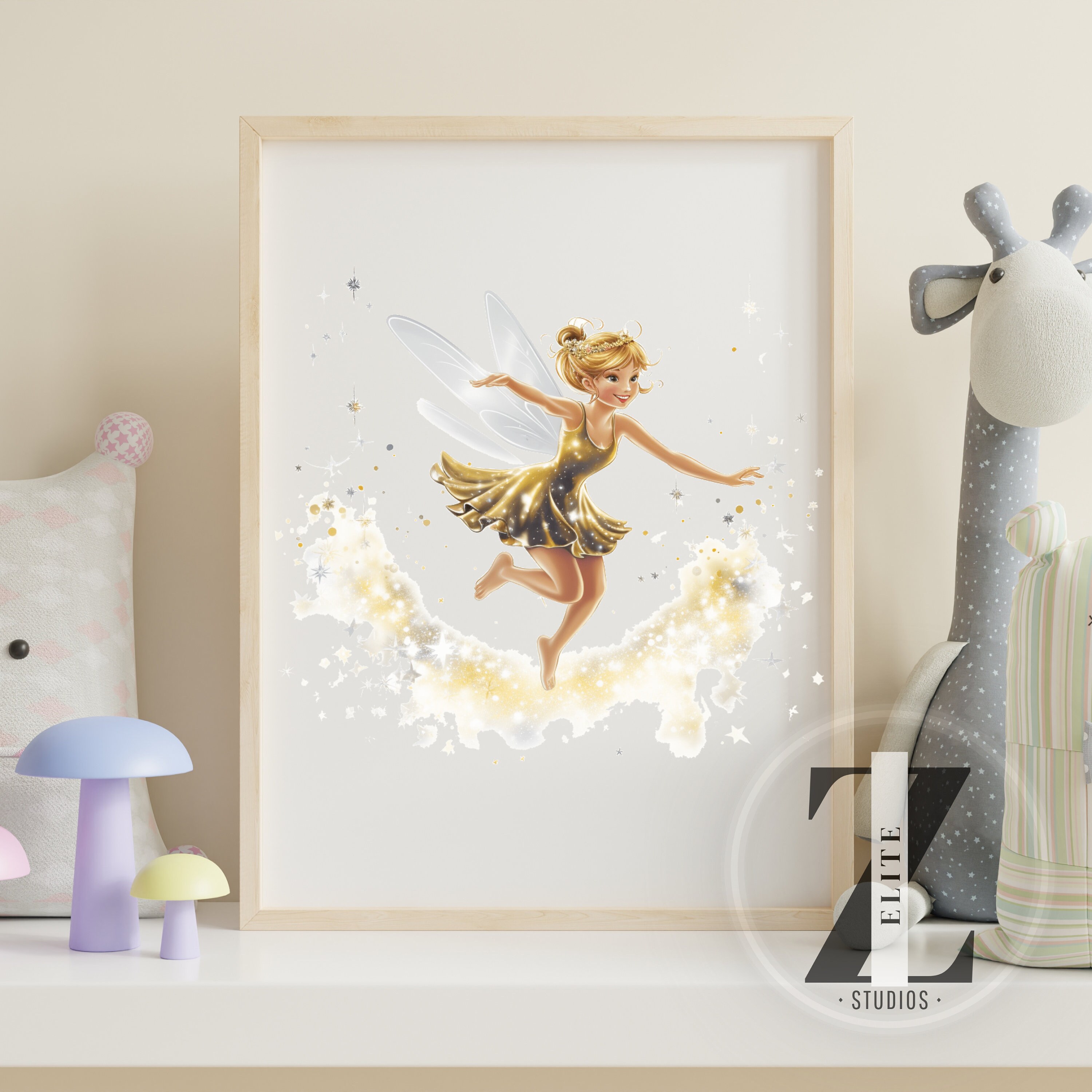 Tinkerbell PNG, PDF Set, 5 Designs, 300 DPI, Fairy Princess Graphic for ...