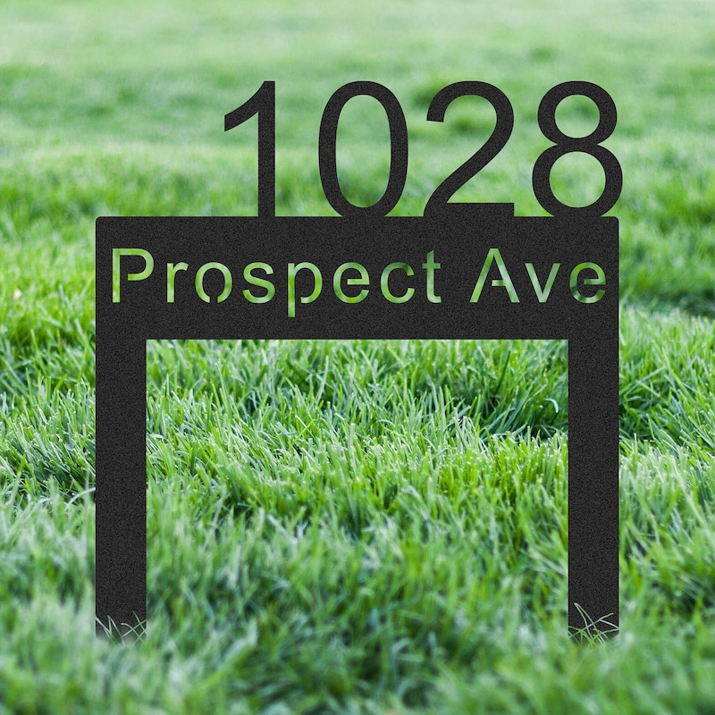 House Number Yard Sign - Etsy