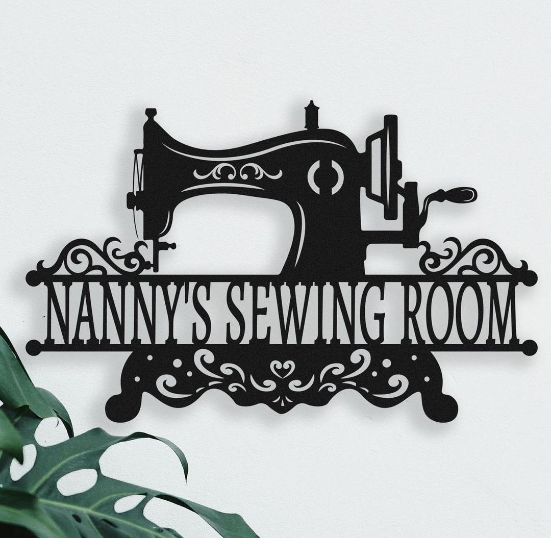 Mother's Day Sewing Room Sign, Personalized Sewing Metal Sign, Mom's ...