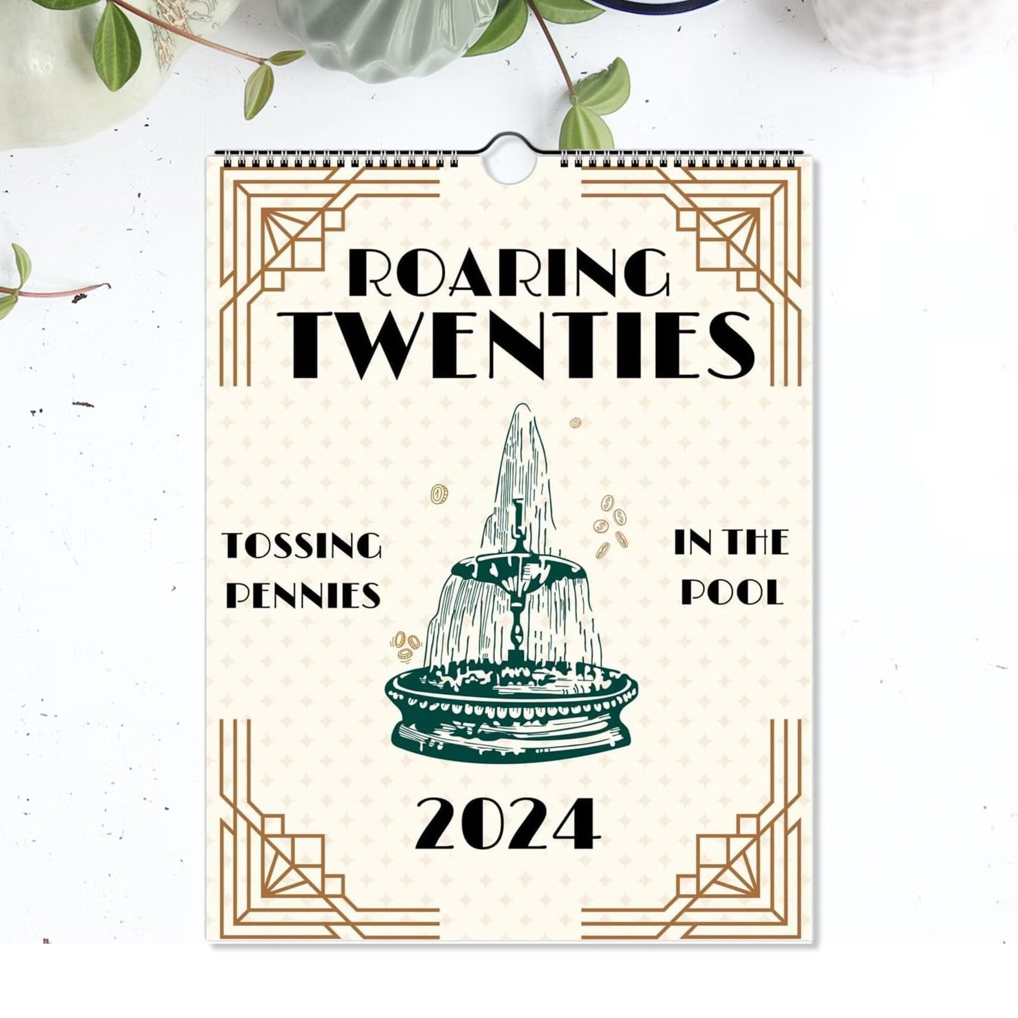 Calendrier Mural Du Calendrier Des Années Folles 2024 Taylor Avec ...