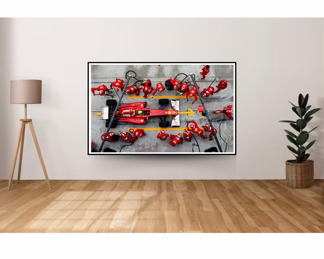Pit Stop F1 Poster Formula 1 Canvas Poster - Etsy