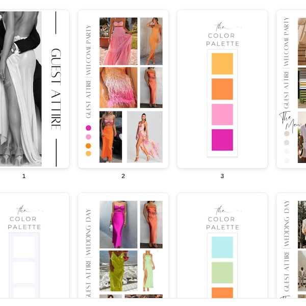 Dress Code Color Invitation - Etsy