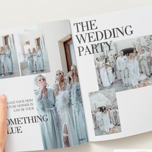Custom Wedding Magazine Template: Modern Editorial Style (canva ...