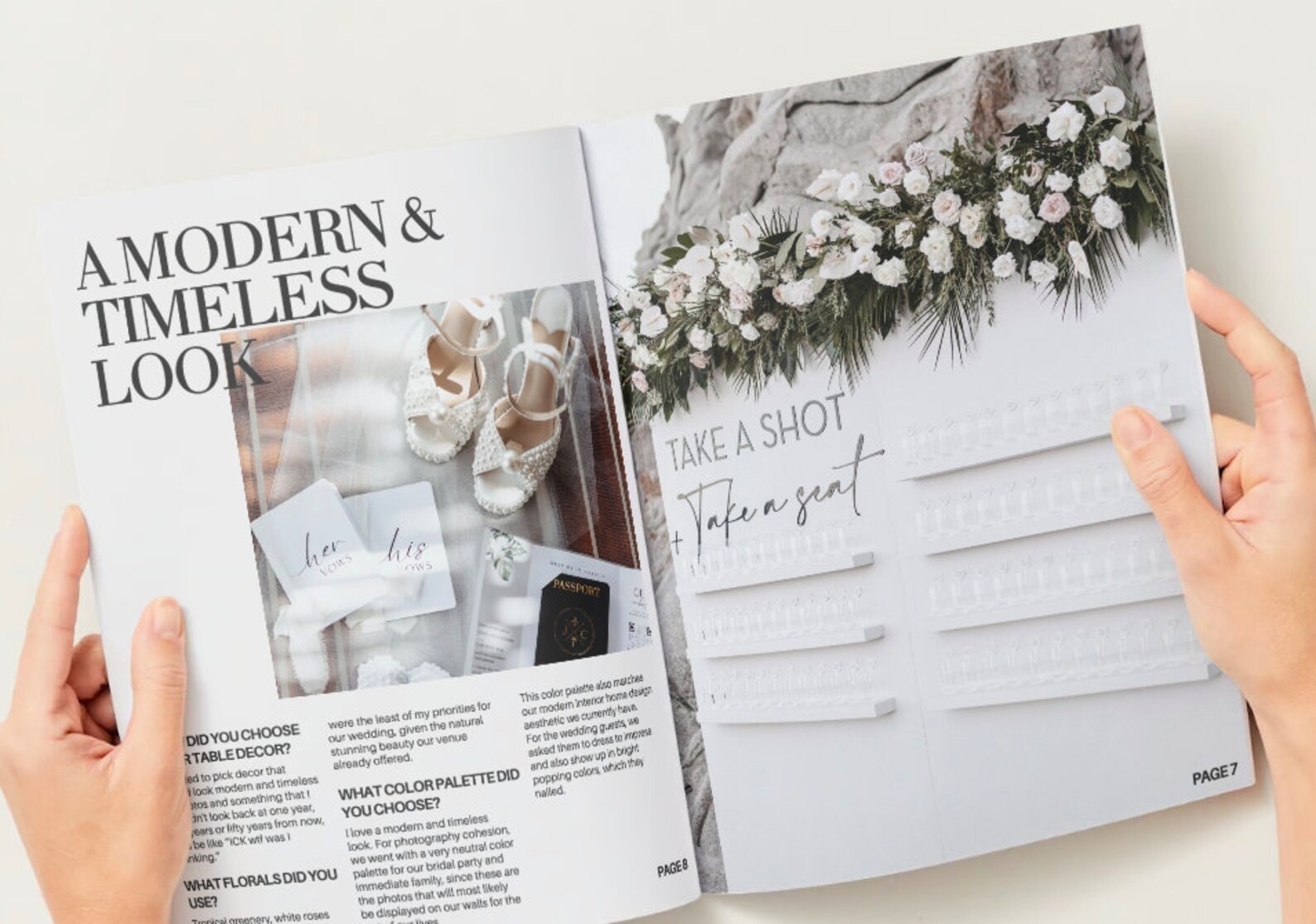 Custom Wedding Magazine Template: Modern Editorial Style (canva ...