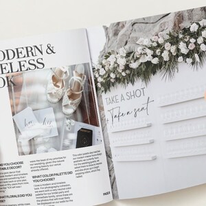 Custom Wedding Magazine Template: Modern Editorial Style (canva ...