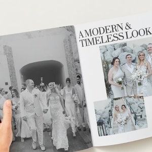 Custom Wedding Magazine Template: Modern Editorial Style (canva ...
