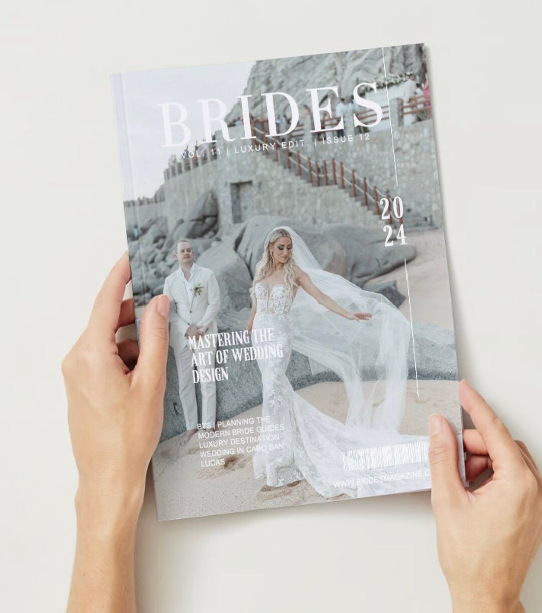 Custom Wedding Magazine Template: Modern Editorial Style (canva ...