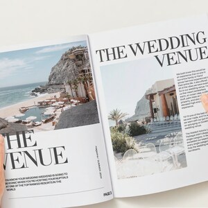 Custom Wedding Magazine Template: Modern Editorial Style (canva ...