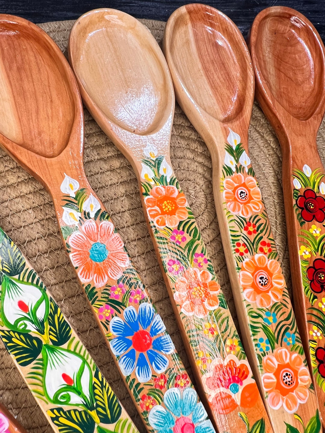 Wooden Spoon Hand Painted - Etsy