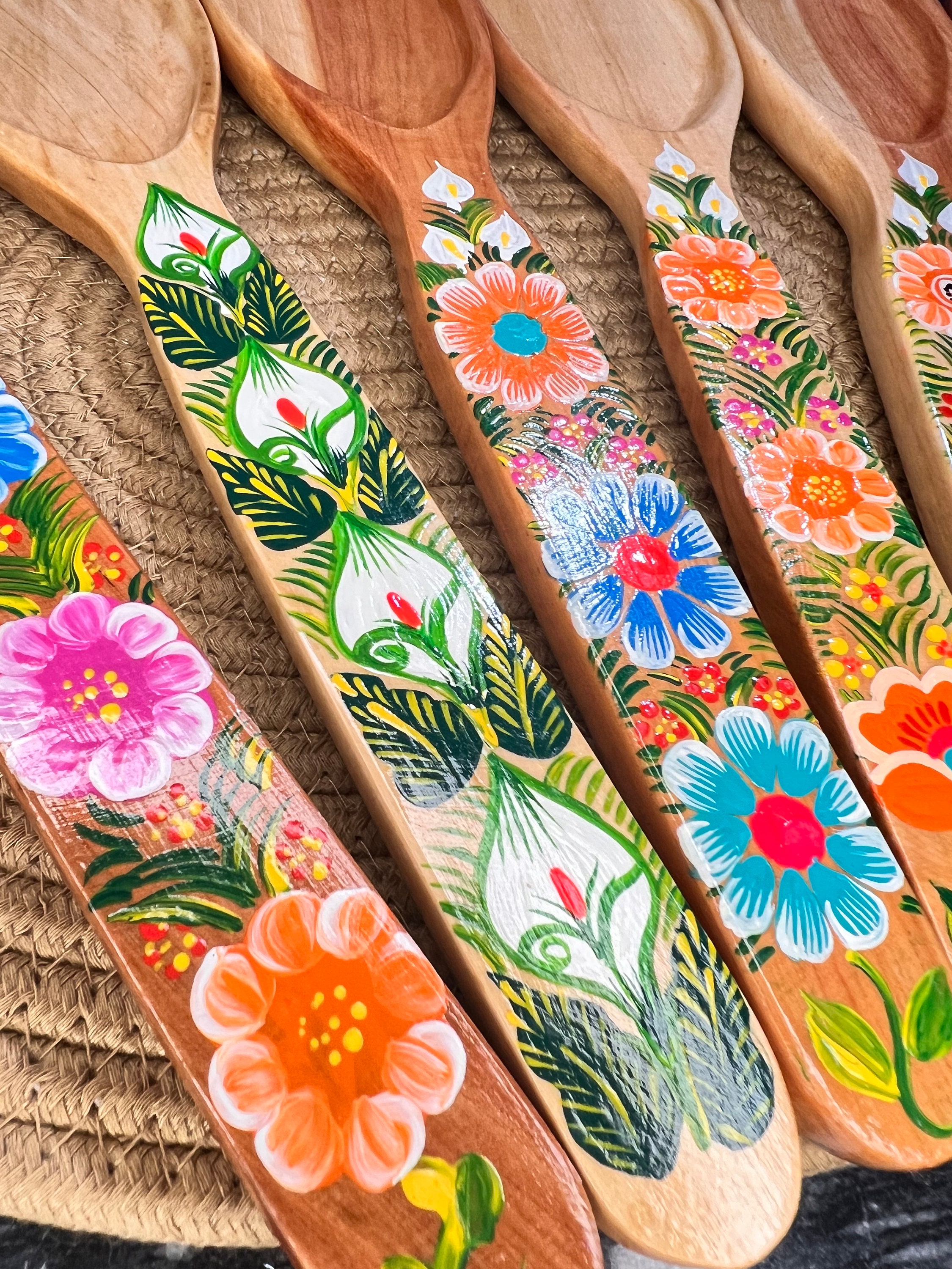 Wooden Spoon Hand Painted - Etsy