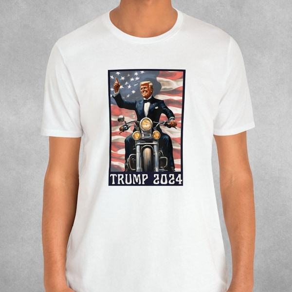 Trump on Motorcycle Shirt - Etsy