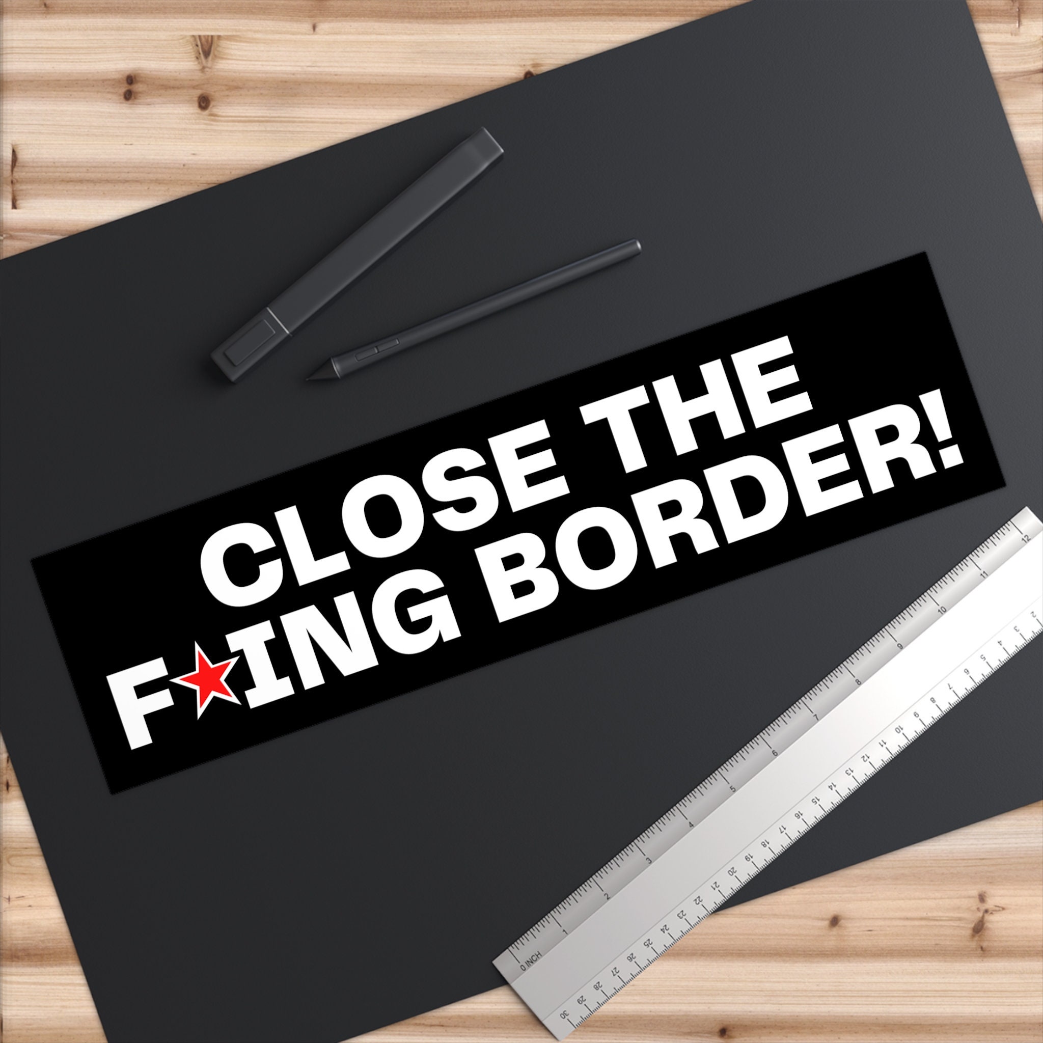 Close the Border Auto Decal, Protect Border Bumper Sticker, Trump Decal ...