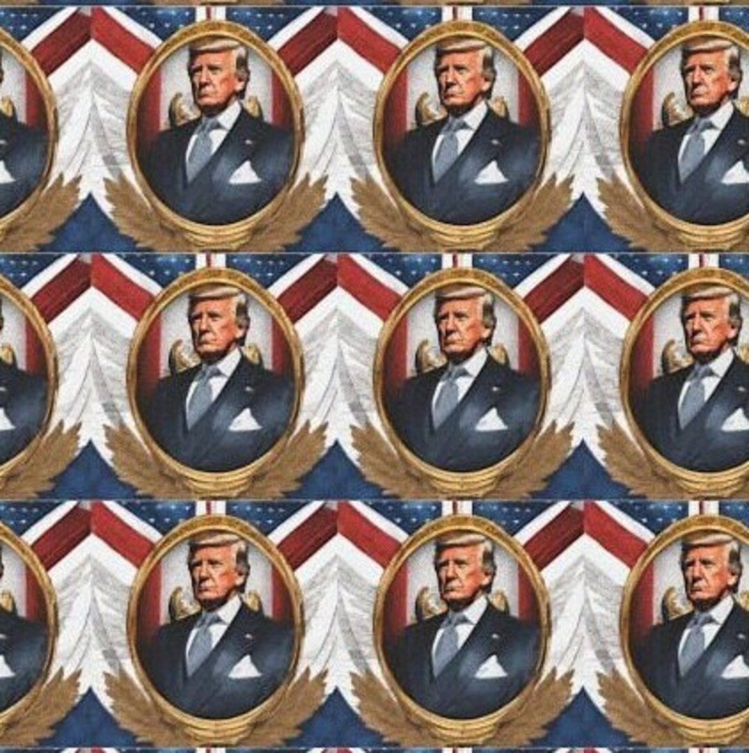 President Donald Trump 47 Regal Wrapping Paper Roll, Political Gift ...