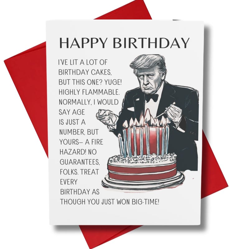 Trump Greeting Card - Etsy