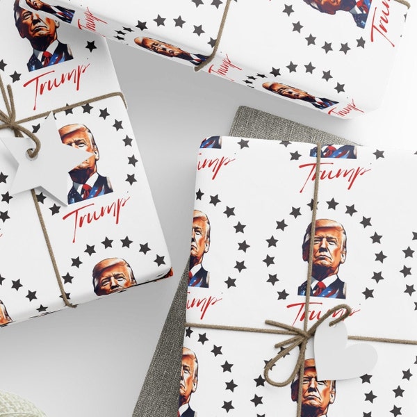 Trump Wrapping Paper - Etsy