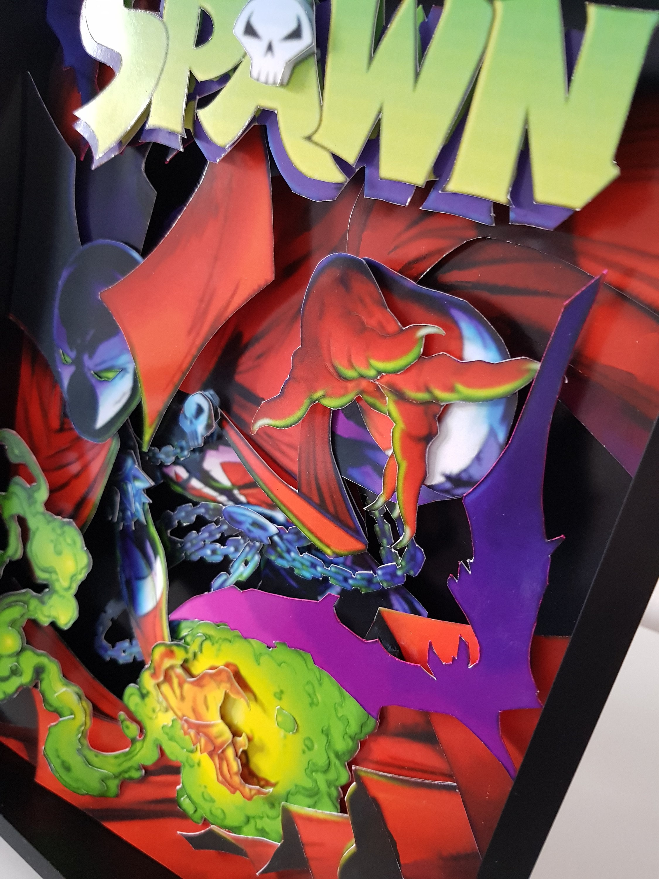 Spawn #1 Image Comics 3d Shadowbox Diorama Gamer Collectable - Etsy
