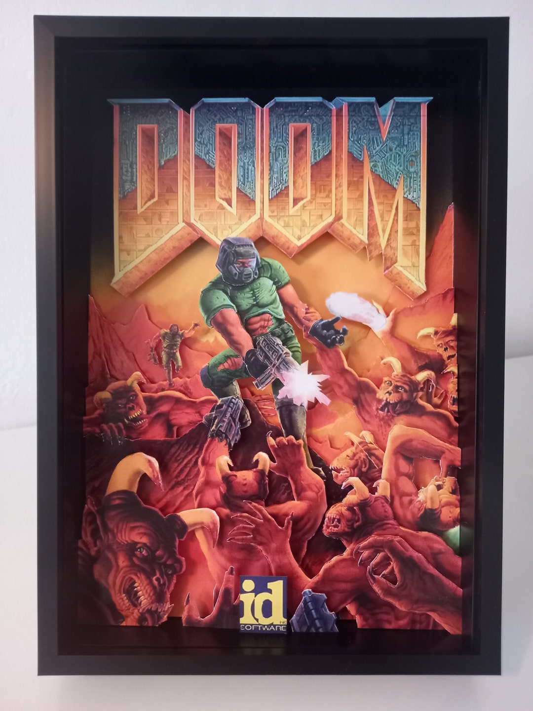 DOOM Original 3d Shadowbox Diorama Gamer Collectable - Etsy