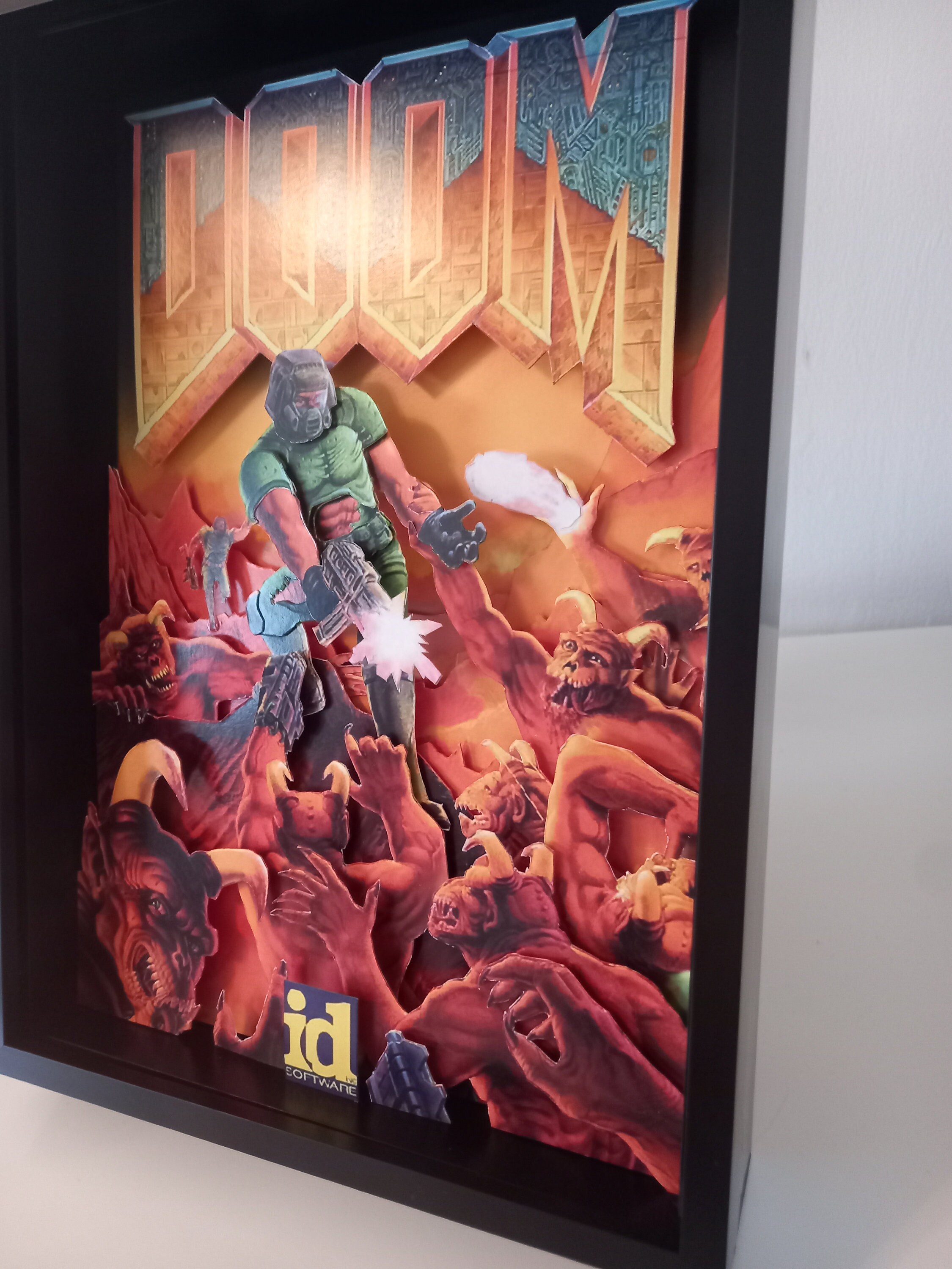 DOOM Original 3d Shadowbox Diorama Gamer Collectable - Etsy