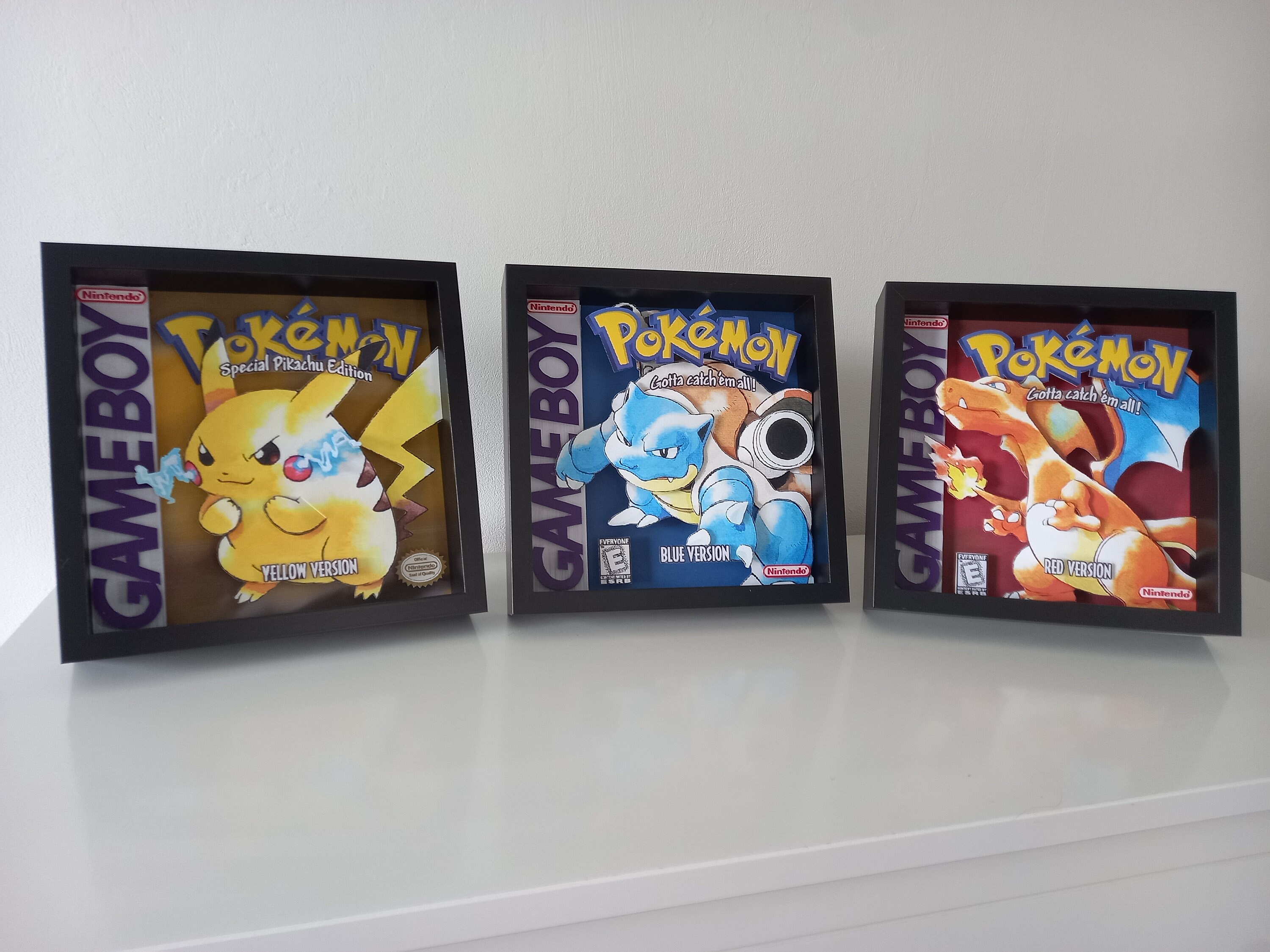 Pokemon Yellow Shadowbox - Etsy