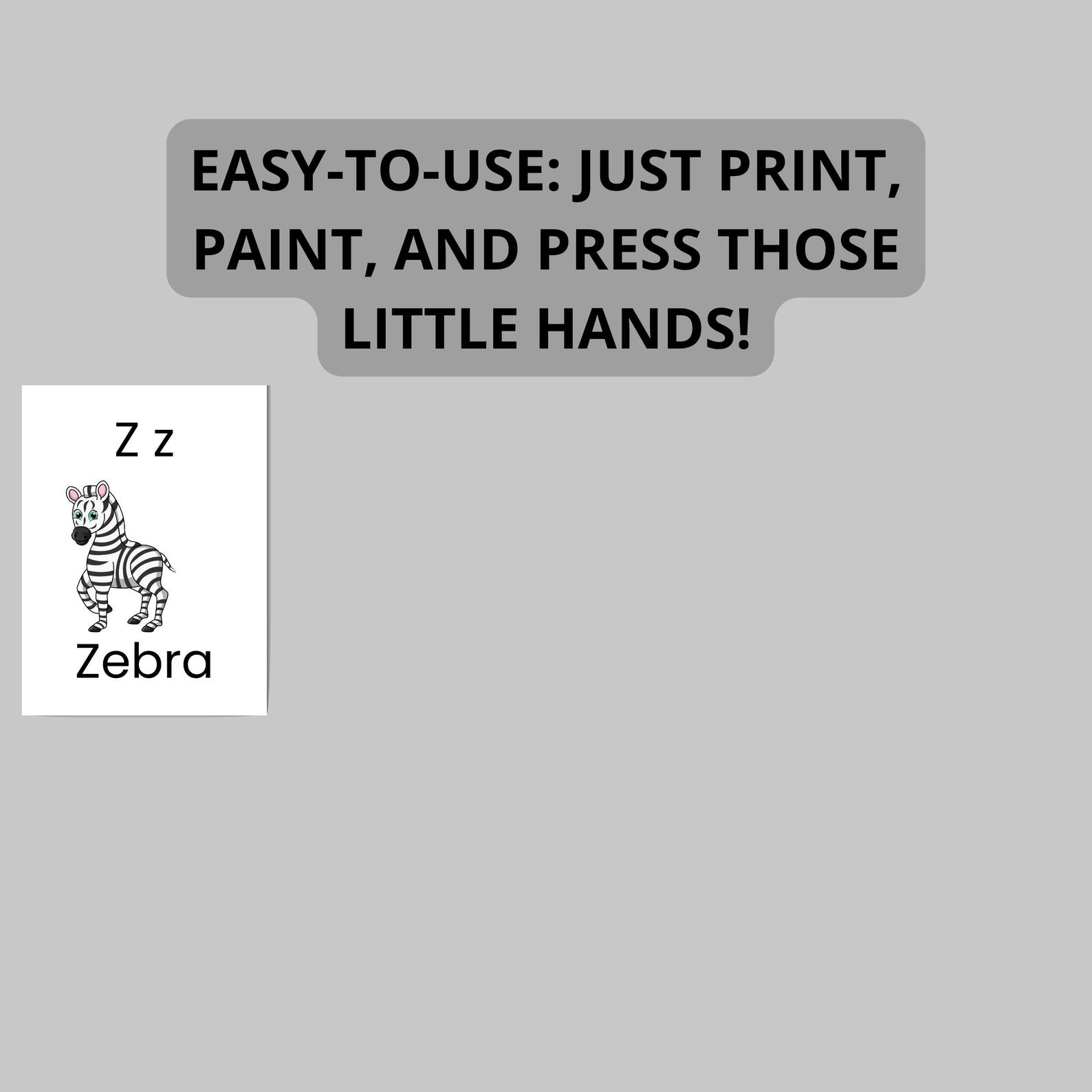 Alphabet Handprint Art: A-Z Phonics, Activity for Kids, Toddler ...
