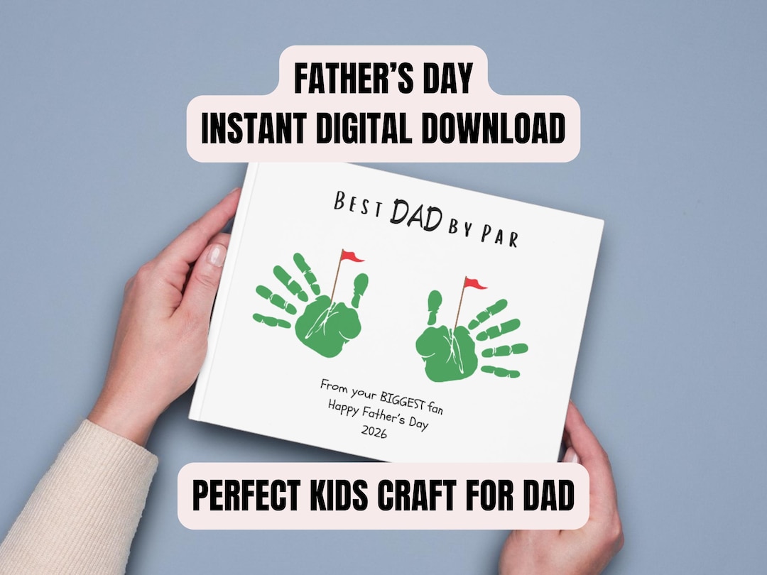 Father's Day Best Dad by Par Handprint Digital Download, Fathers Day ...