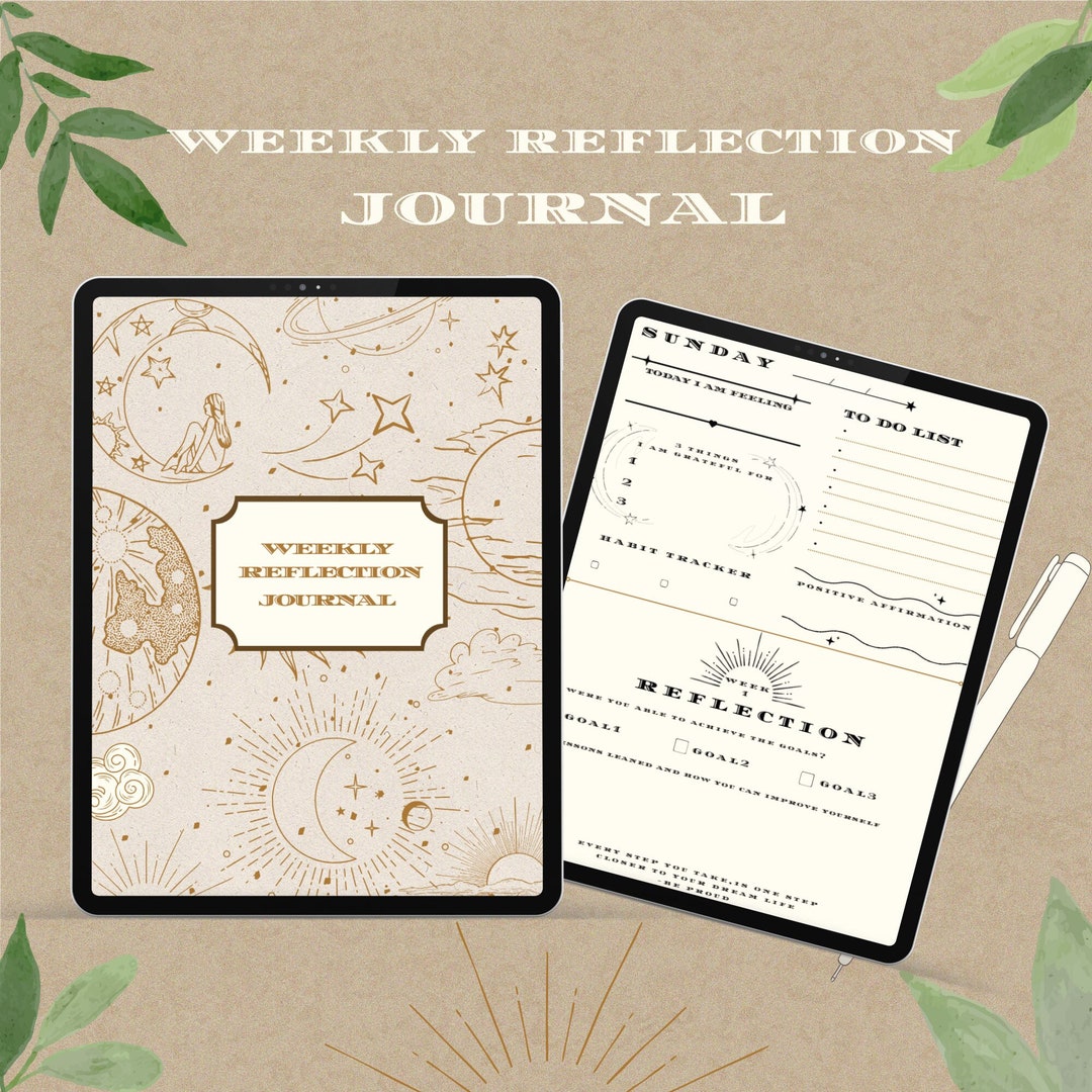 Weekly Reflection Journal - Etsy