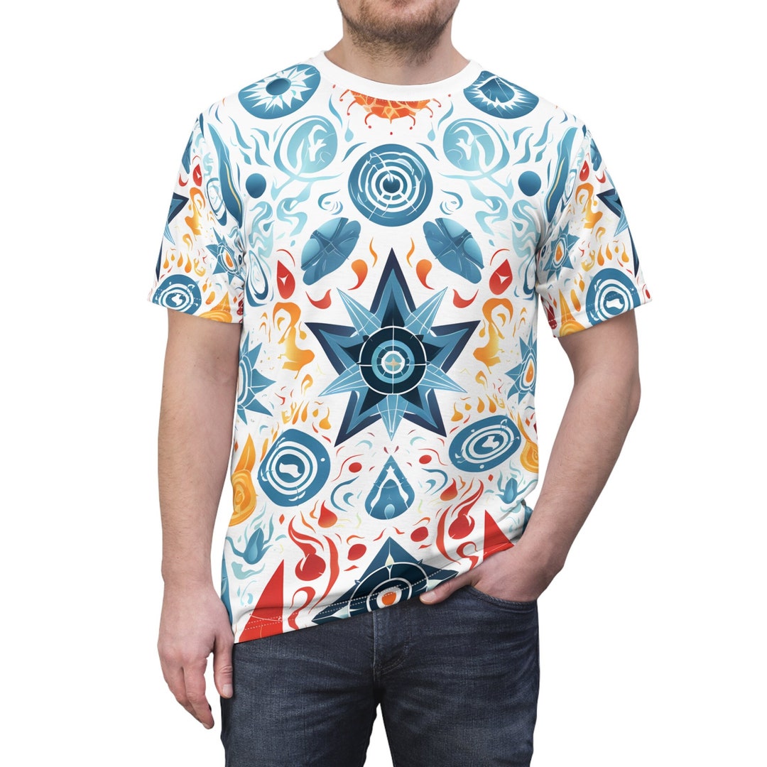 Sacred Geometry Shirt Elemental Fusion Shirt Festival Shirt Unisex ...