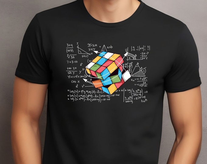 Colorful Rubiks Cube T-shirt, Rubiks Cube Shirt, Rubik's Cube Tee Gift ...