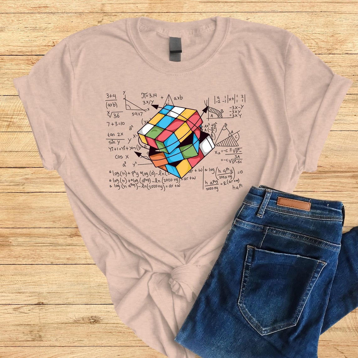 Colorful Rubiks Cube T-shirt, Rubiks Cube Shirt, Rubik's Cube Tee Gift ...