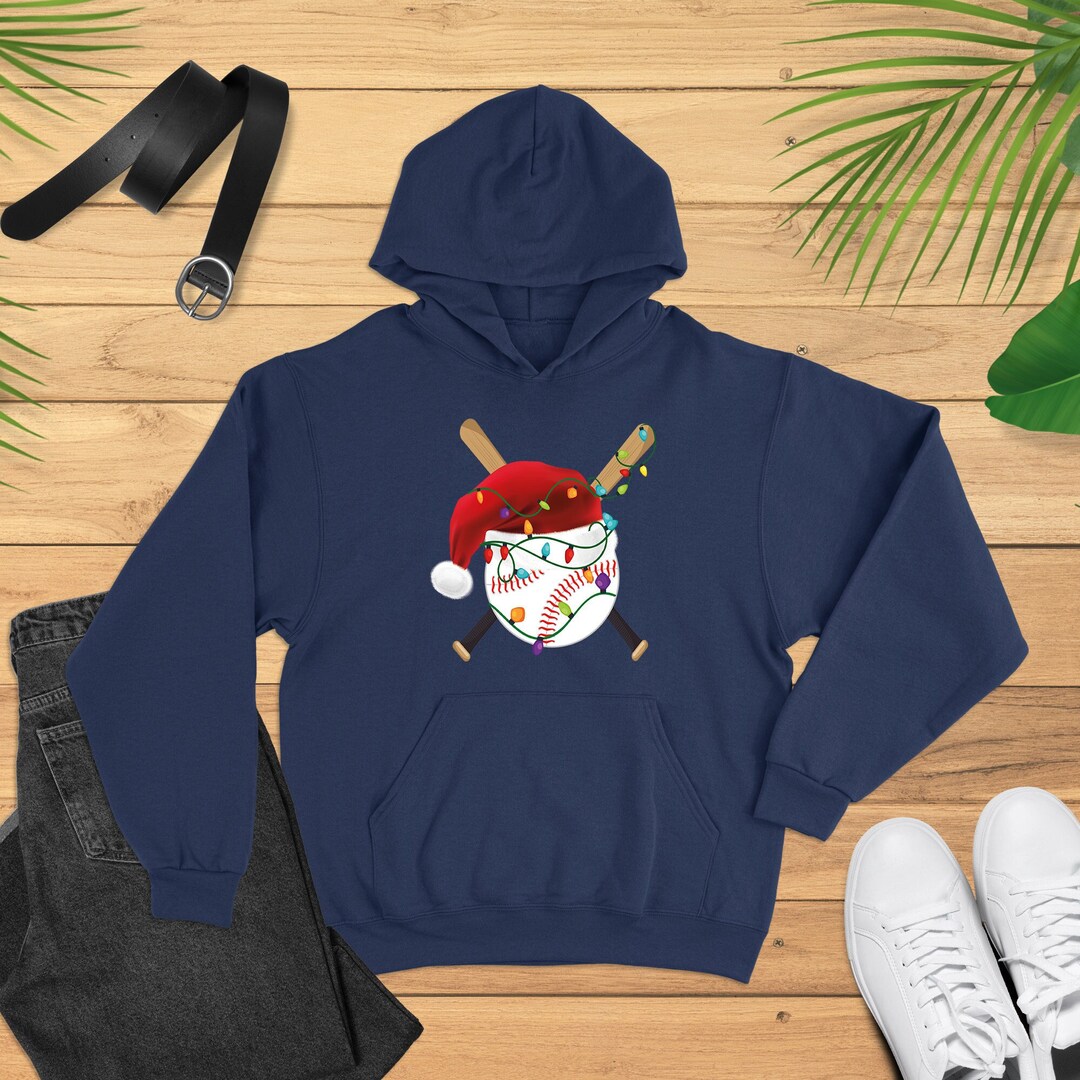Christmas Baseball Player T-shirt, Santa Sports Design Sweatshirt for ...