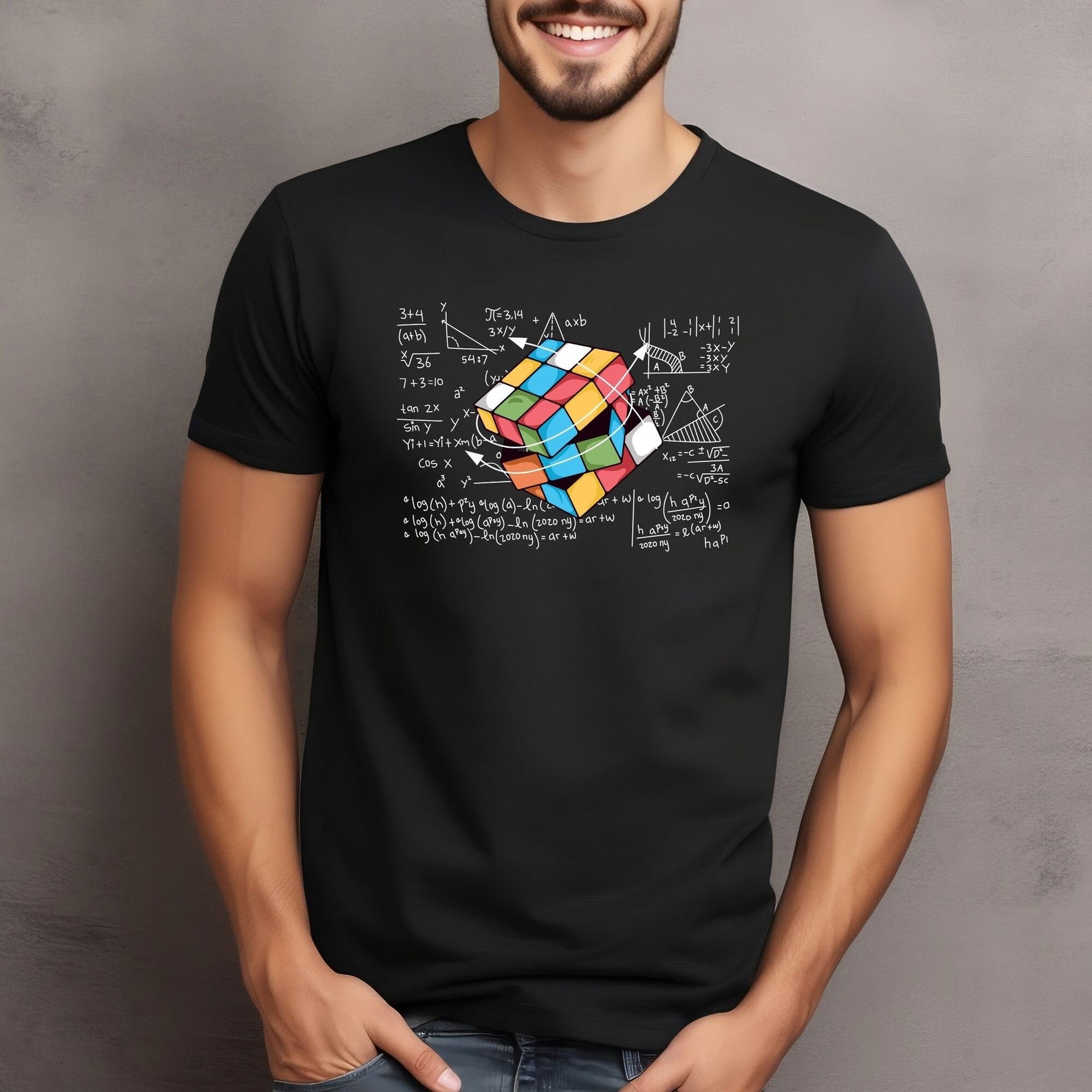 Colorful Rubiks Cube T-shirt, Rubiks Cube Shirt, Rubik's Cube Tee Gift ...