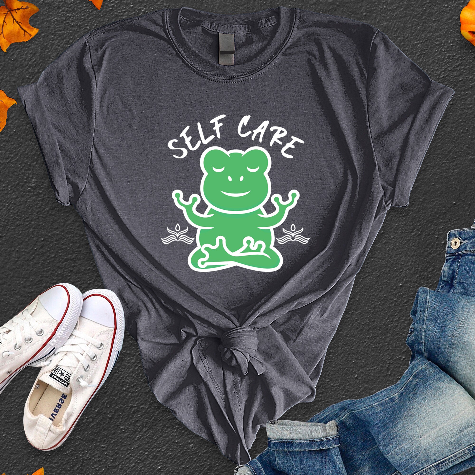 Funny Frog Self Care T-shirt, Self Care Cute Shirt, Funny Frog ...