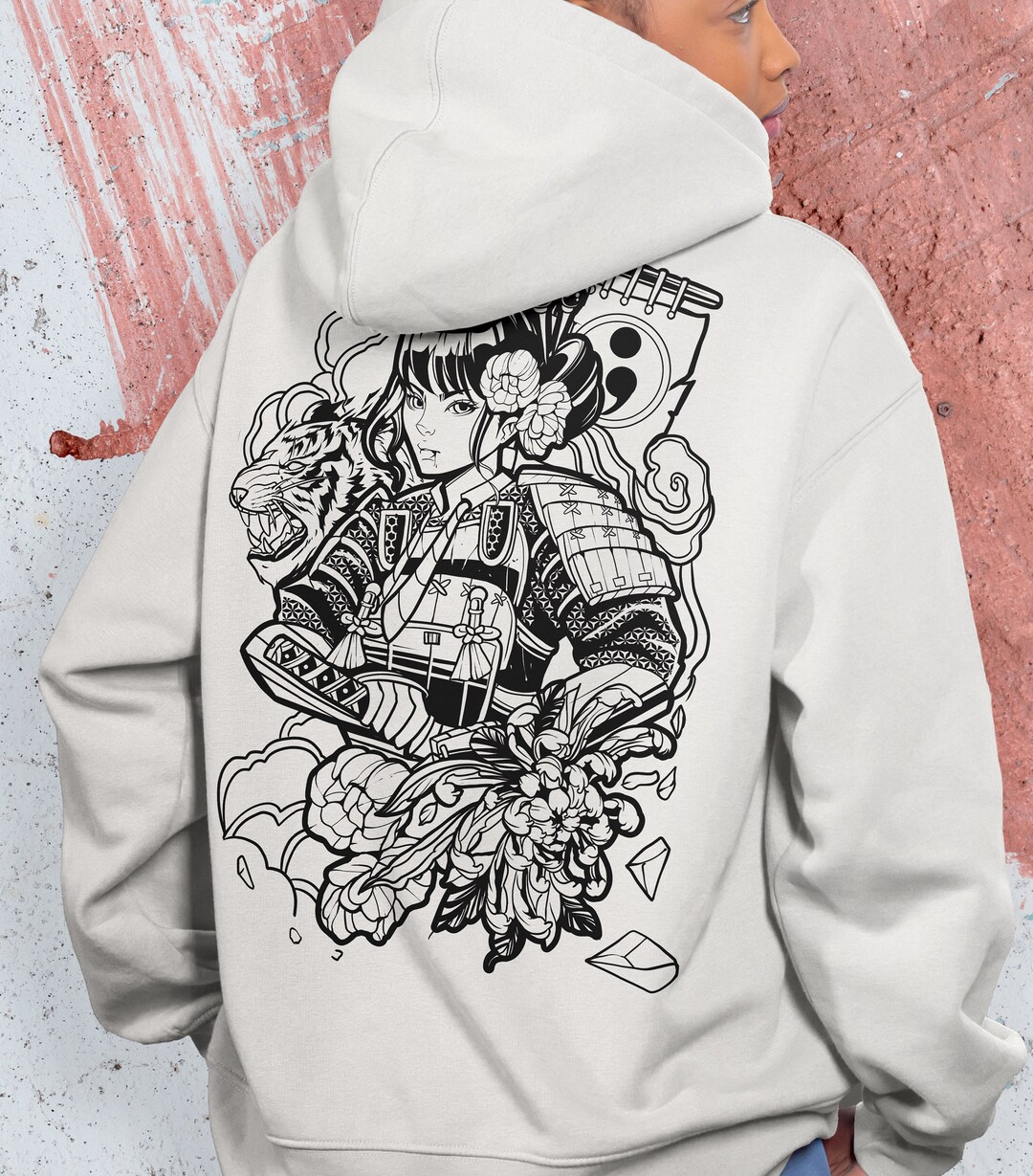 Japanese Geisha Tattoo SVG, Stencil Svg, SVG Designs for Cricut, Tiger ...