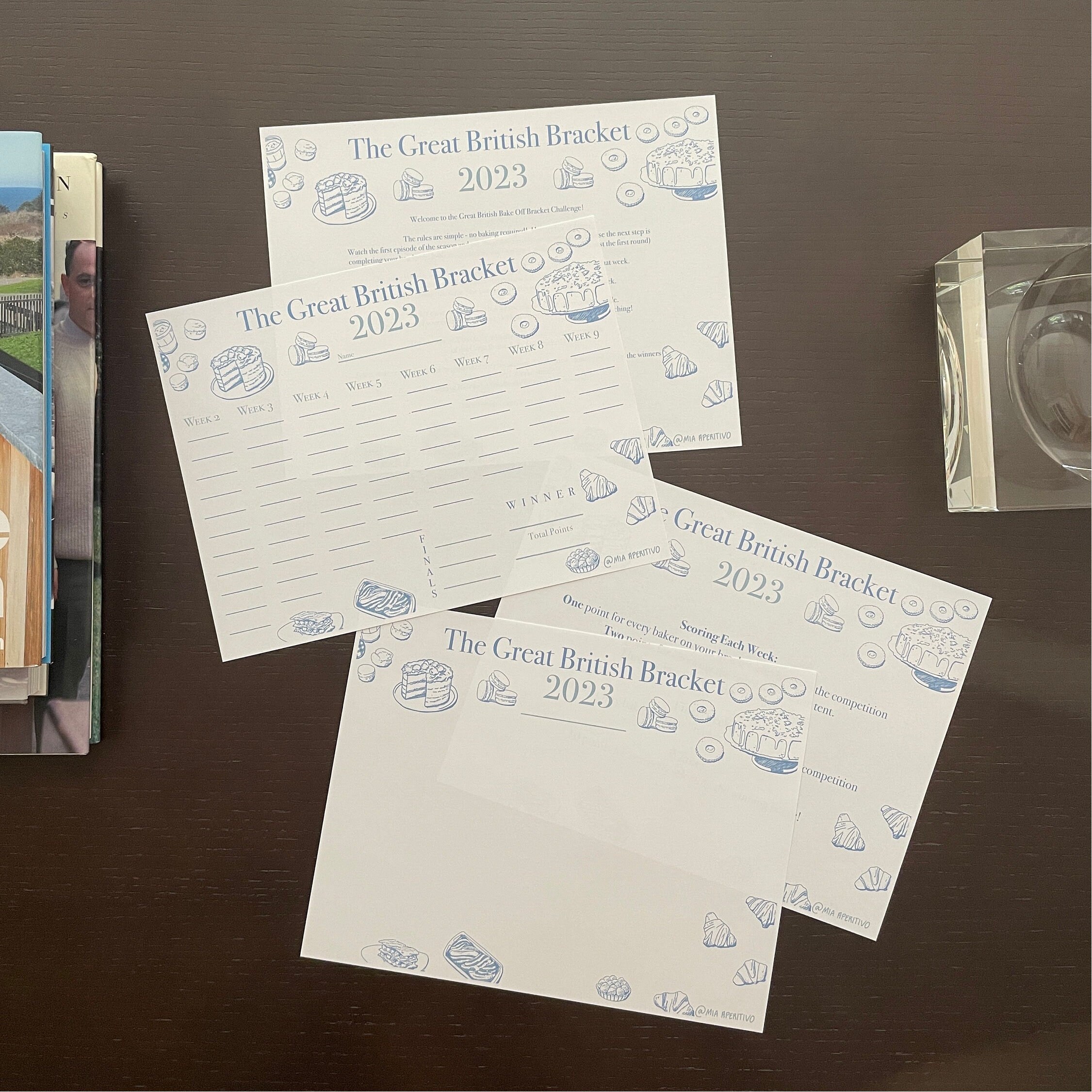 Great British Bake off Bracket Kit - Etsy