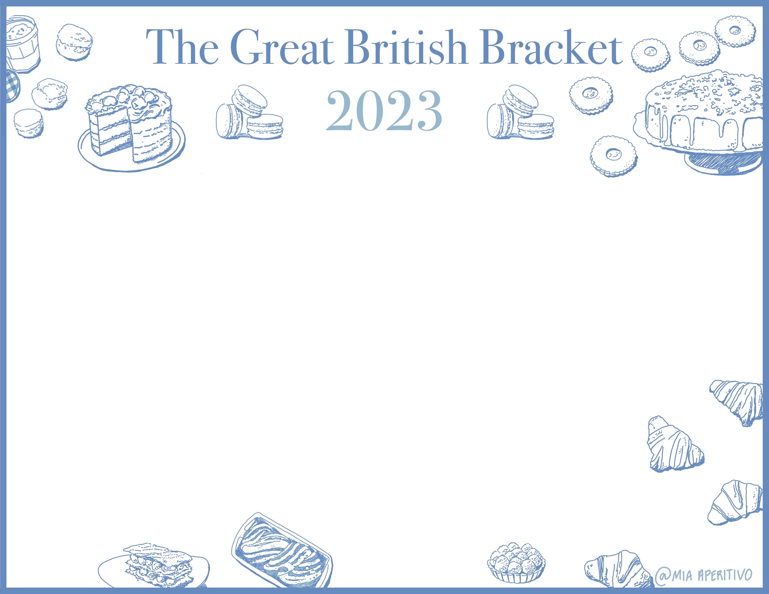 Great British Bake off Bracket Kit - Etsy