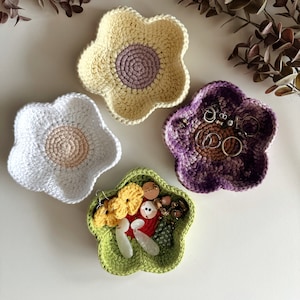 Crochet Flower Trinket Dish Pattern: Jewellery Holder (PDF Pattern) - Etsy