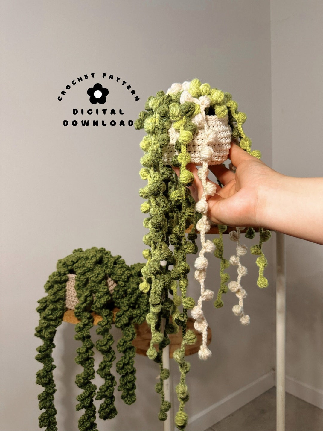 Crochet String of Pearls Plant Pattern Crochet Pattern Large Plant PDF ...